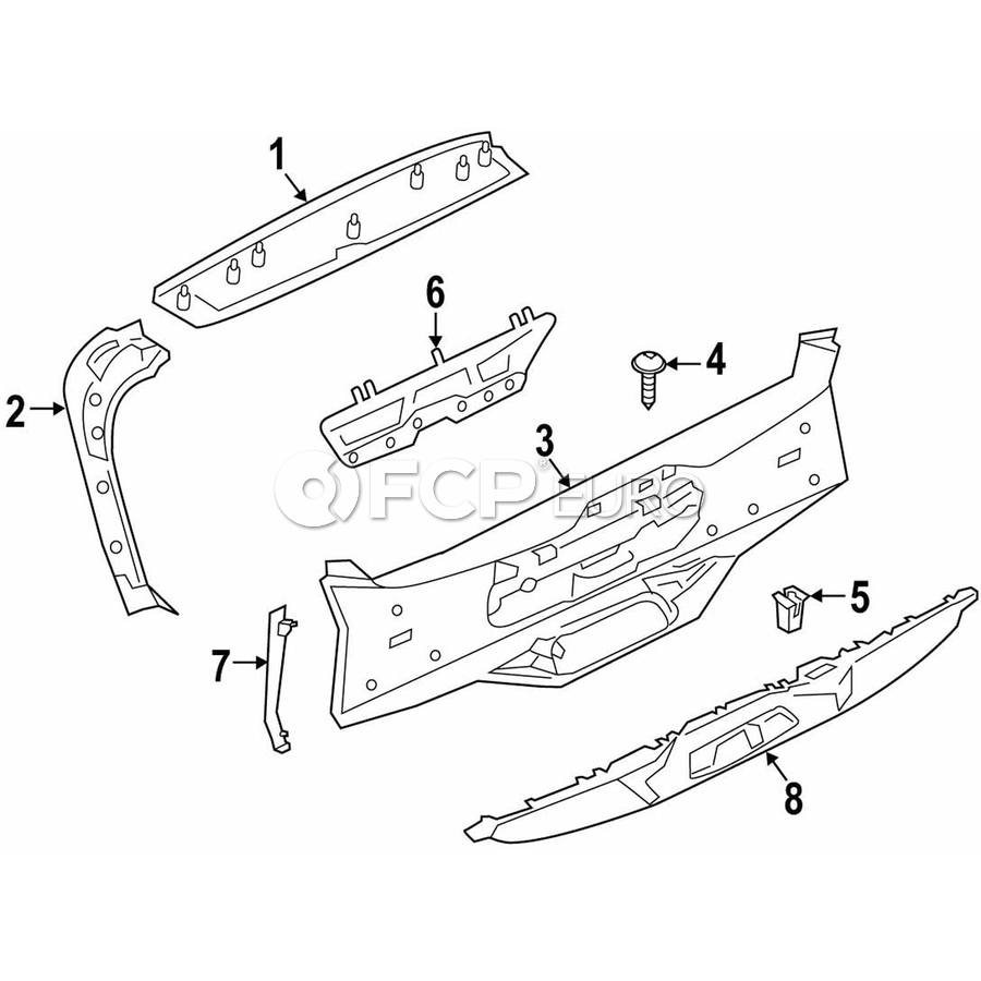 BMW Liftgate Trim - Genuine BMW 51497481253 | FCP Euro