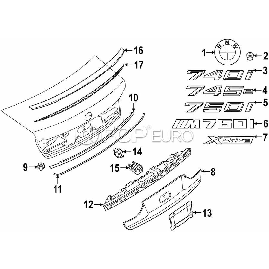 BMW Spoiler Bracket - Genuine BMW 51628092093 | FCP Euro
