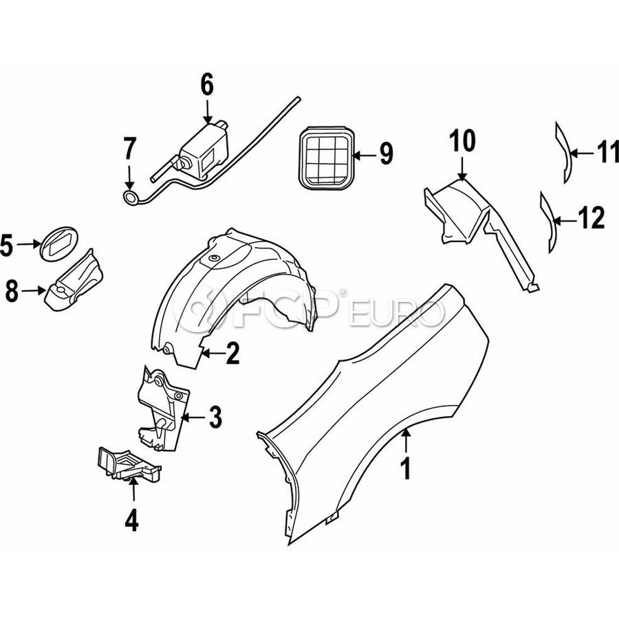 BMW Covering Right - Genuine BMW 51717114858 | FCP Euro