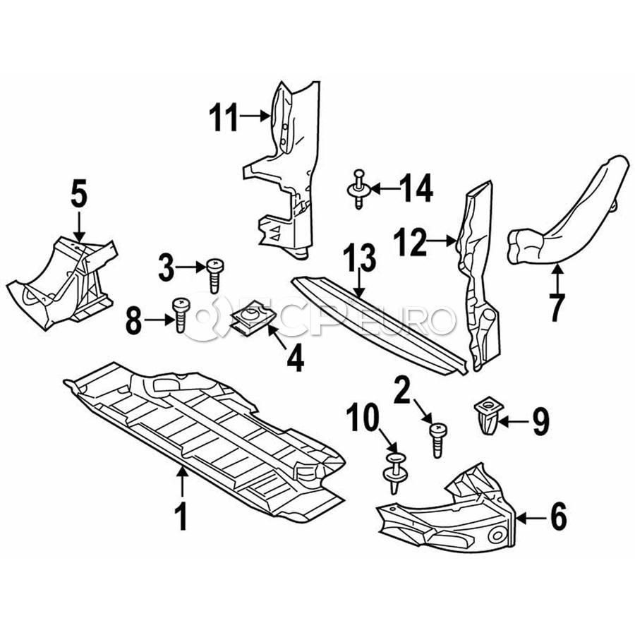 BMW Front Left Brake Air Duct - Genuine BMW 51717121615 | FCP Euro