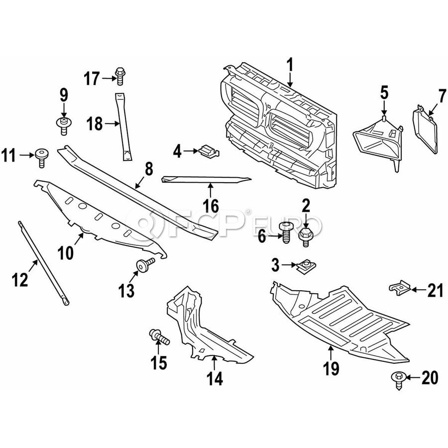 BMW Cross-Brace Front Left - Genuine BMW 51717186395 | FCP Euro