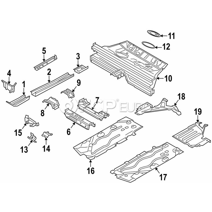 Mini Fuel Tank Access Cover - Genuine Mini 51717347911 | FCP Euro