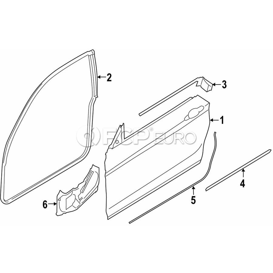 BMW Door Seal - Genuine BMW 51727348419 | FCP Euro