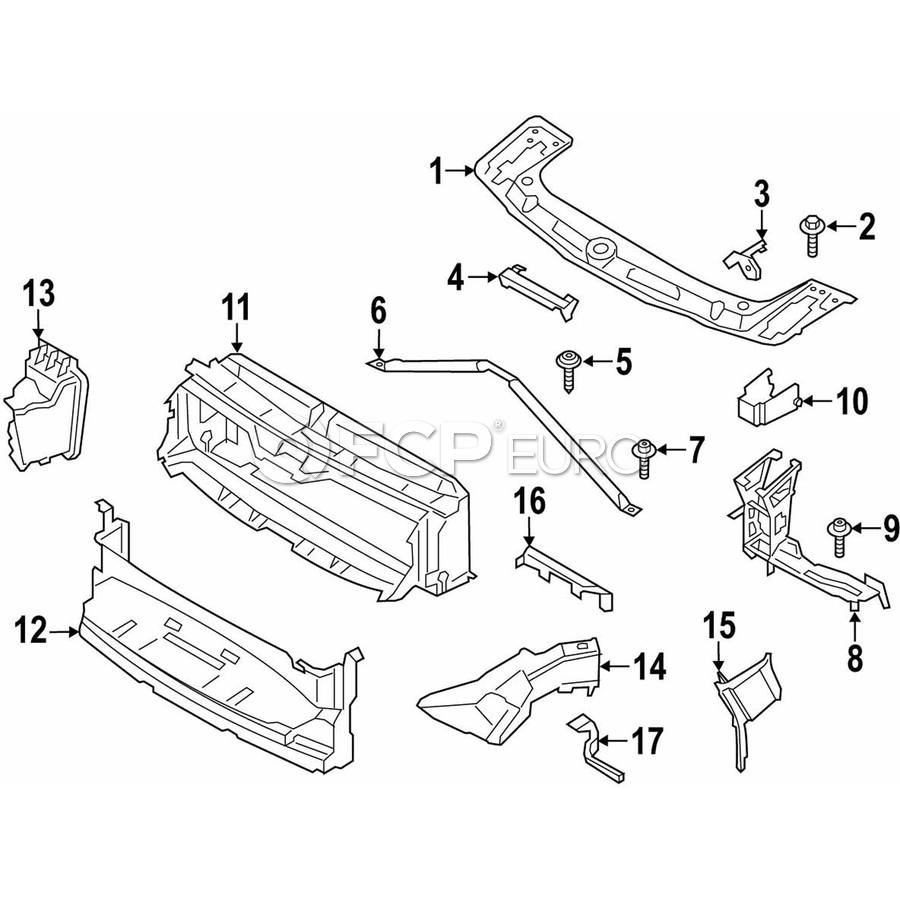 BMW Brake Air Duct - Genuine BMW 51747432628 | FCP Euro