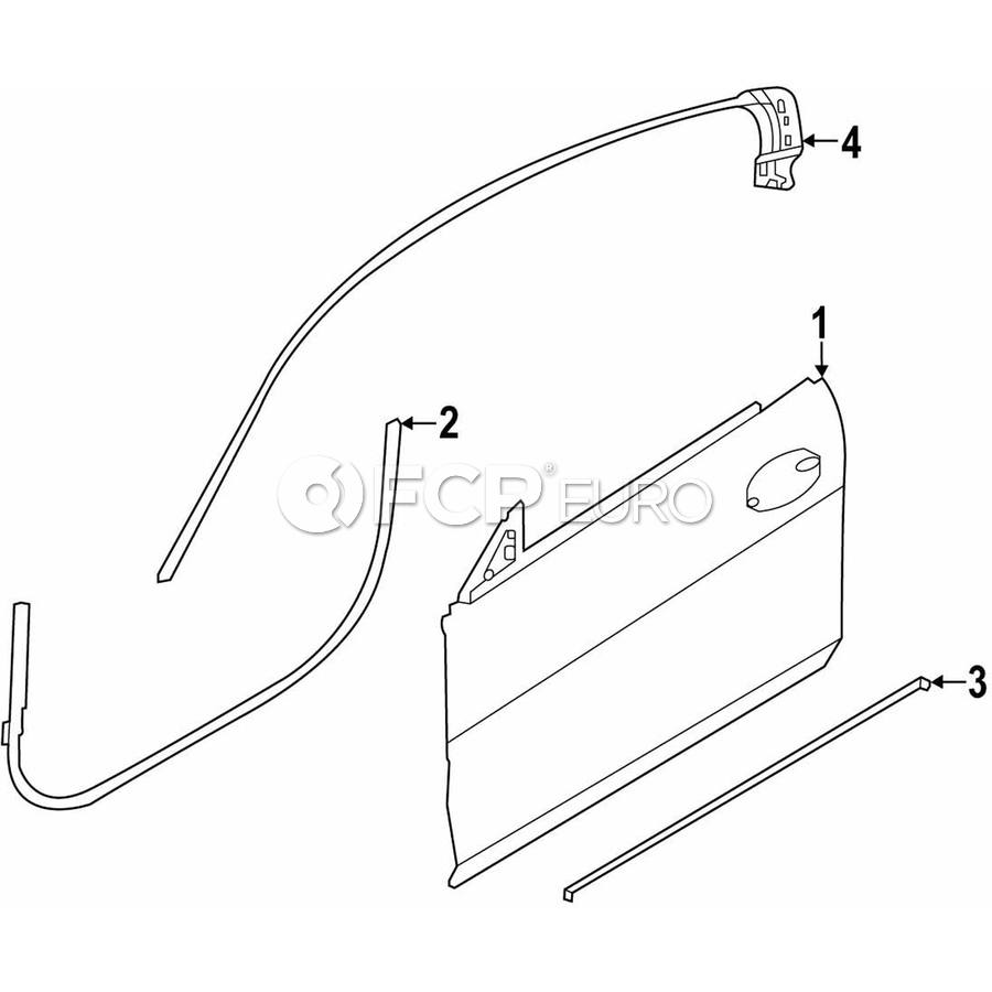 BMW Door Shell Seal - Genuine BMW 51767435447 | FCP Euro