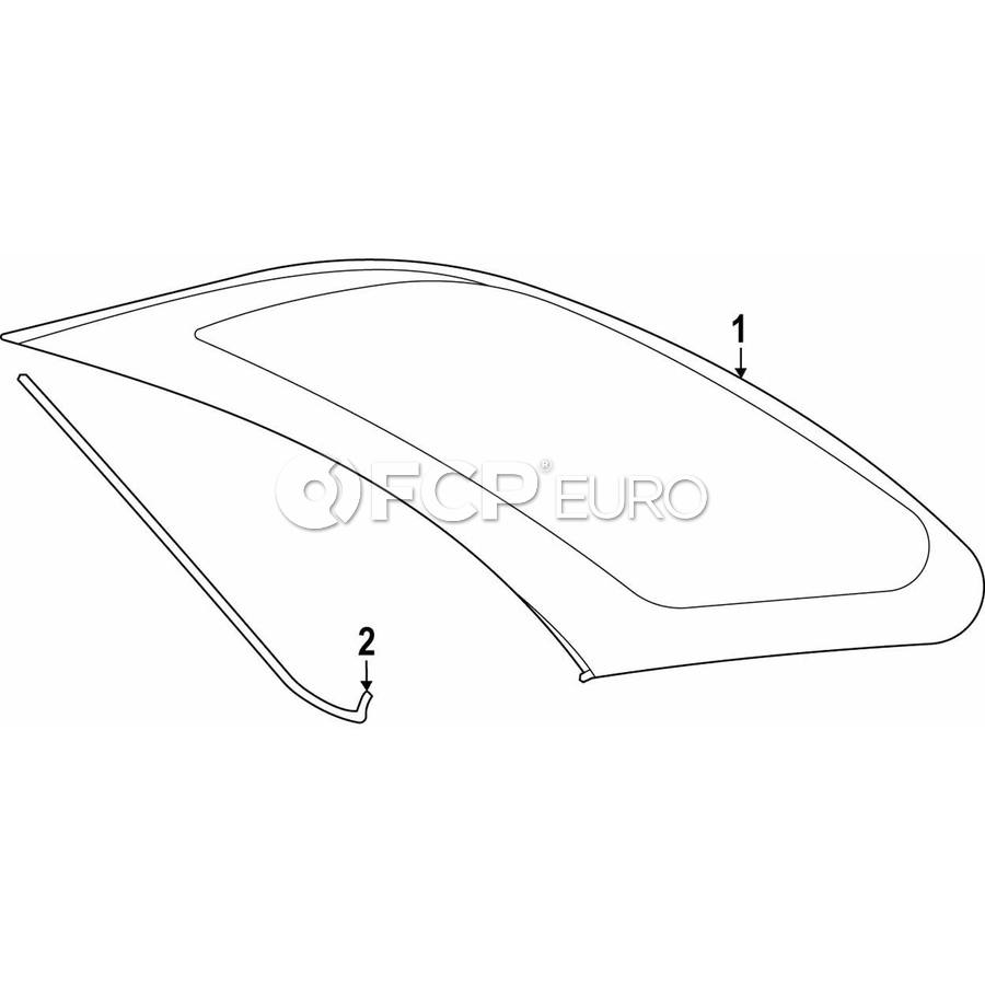 BMW Back Glass Weatherstrip - Genuine BMW 51767487561 | FCP Euro
