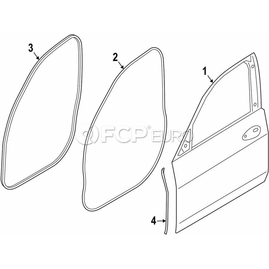 BMW Door Shell Seal - Genuine BMW 51769451490 | FCP Euro