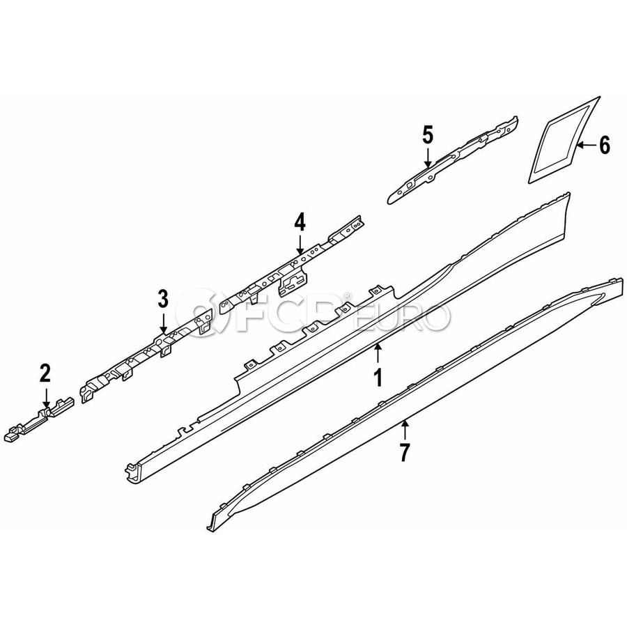 BMW Rocker Panel Molding Bracket - Genuine BMW 51778074899 | FCP Euro
