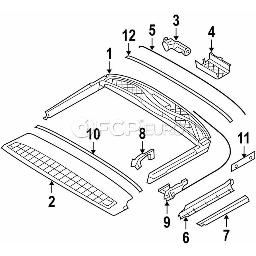 Mini Convertible Top Stowage Compartment Trim Panel - Genuine Mini ...