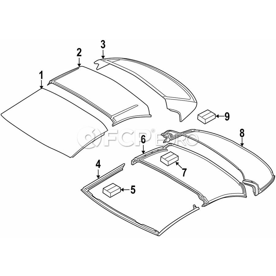 BMW Mounting Set For Roof Tray - Genuine BMW 54377183307 | FCP Euro
