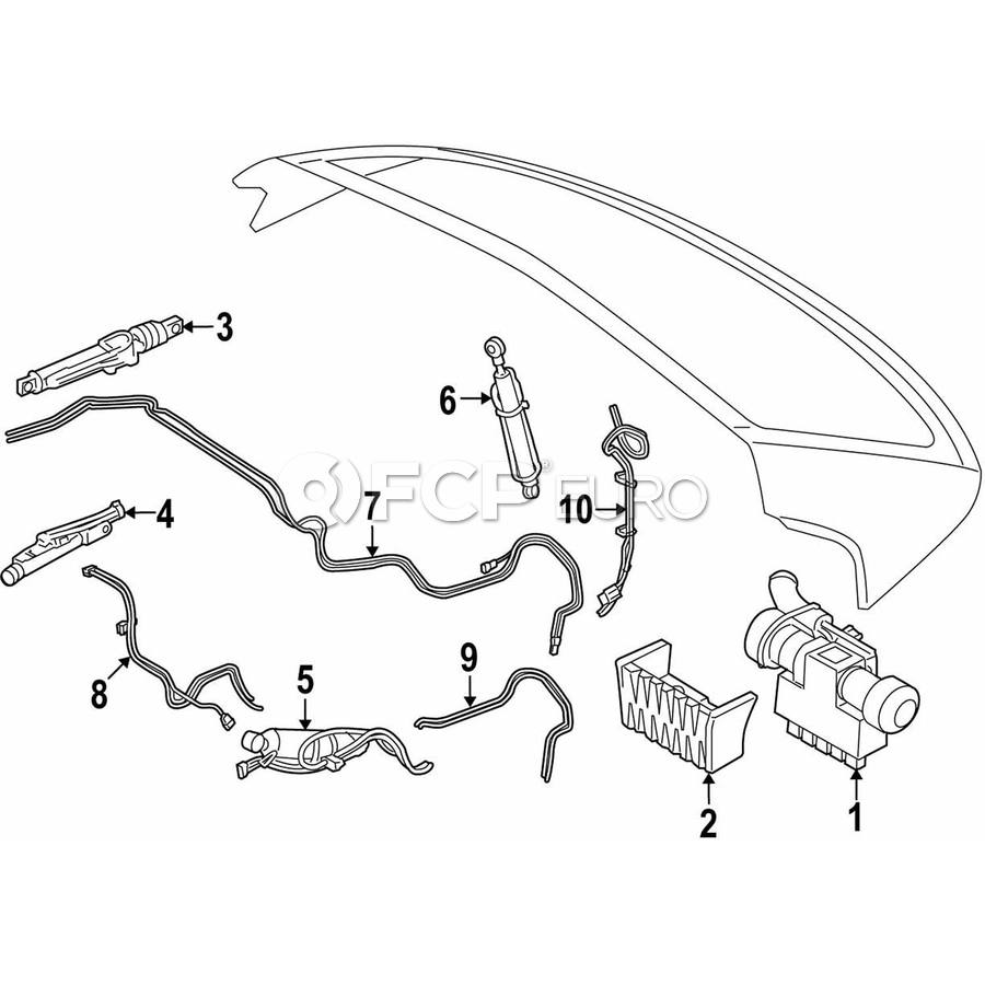 BMW Convertible Top Hydraulic Line - Genuine BMW 54377344460 | FCP Euro