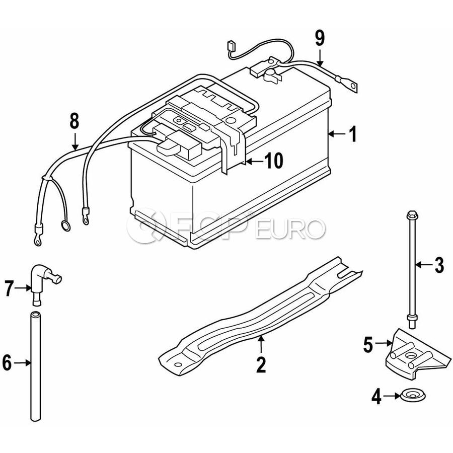 BMW Battery Cable - Genuine BMW 61127618679 | FCP Euro