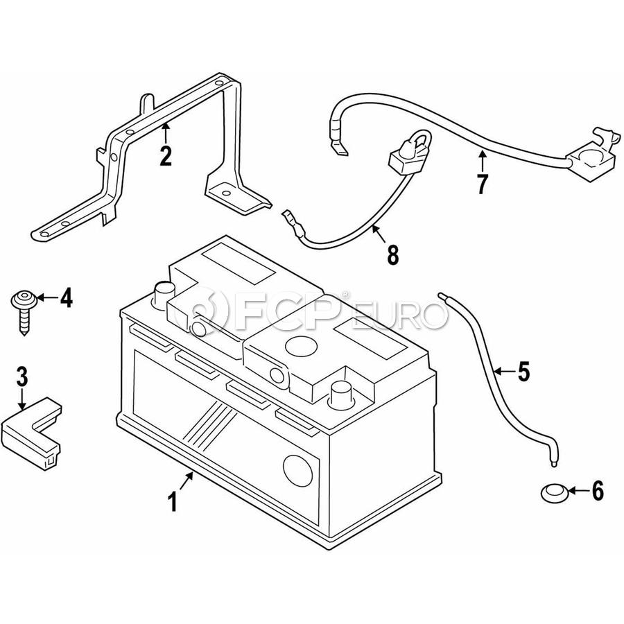 BMW Battery Cable - Genuine BMW 61129225099 | FCP Euro