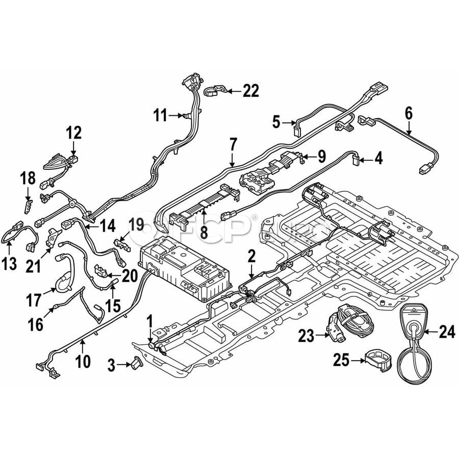Mini Drive Motor Battery Pack Control Module Wiring Harness - Genuine ...