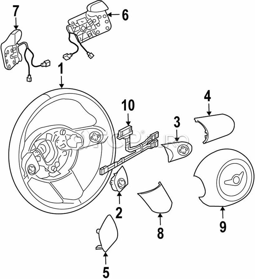 Mini Steering Wheel Wiring Harness - Genuine Mini 61316933899 | FCP Euro