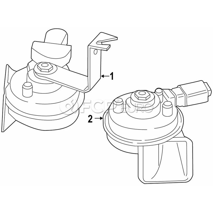 BMW Horn Low Pitch (M) - Genuine BMW 61337850337 | FCP Euro