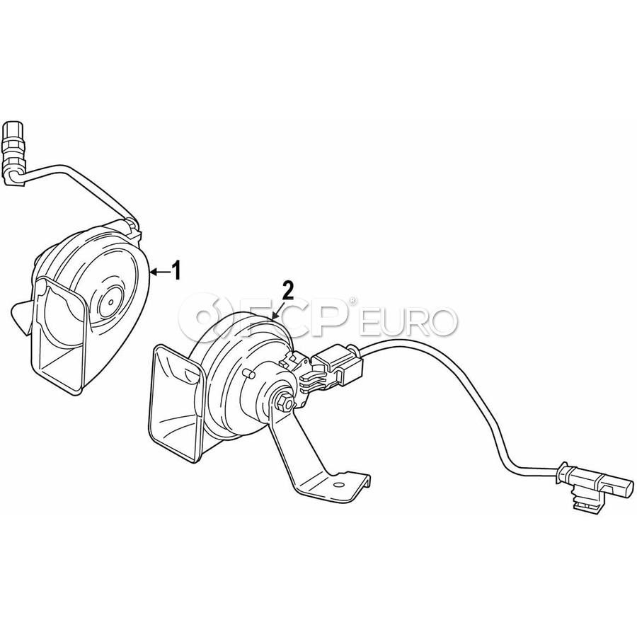 BMW OE Replacement Horn - Genuine BMW 61338492763 | FCP Euro