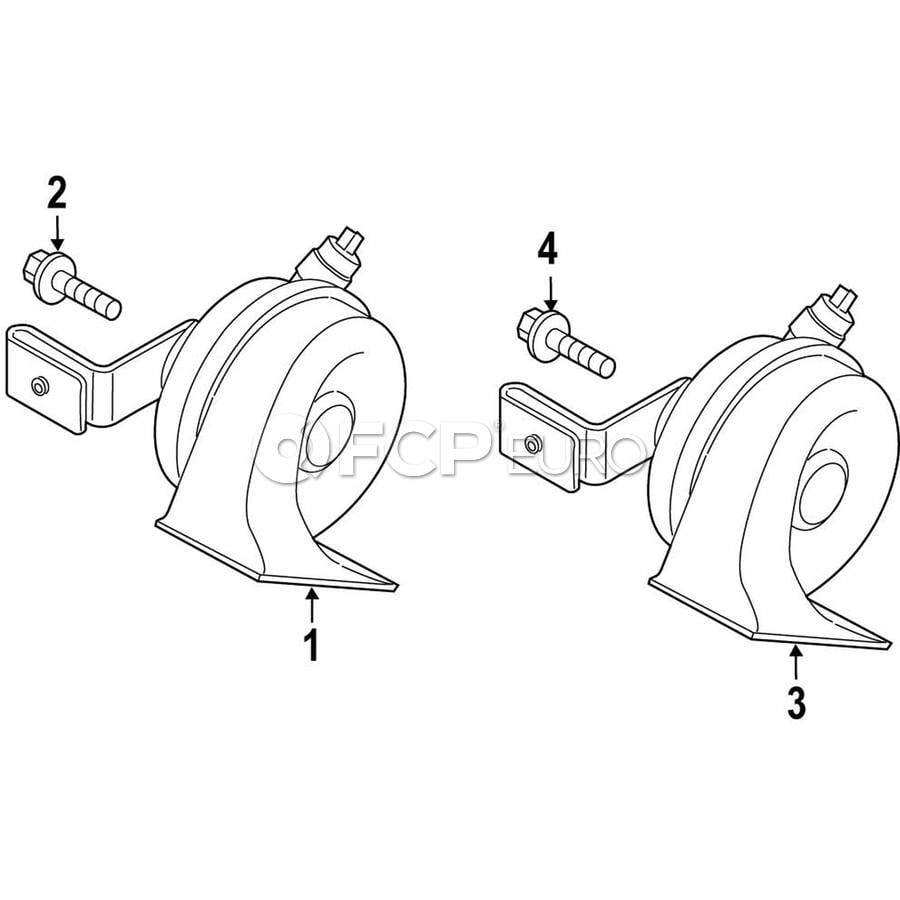 Mini Cooper Accessory Horn - Genuine Mini 61339807170 | FCP Euro