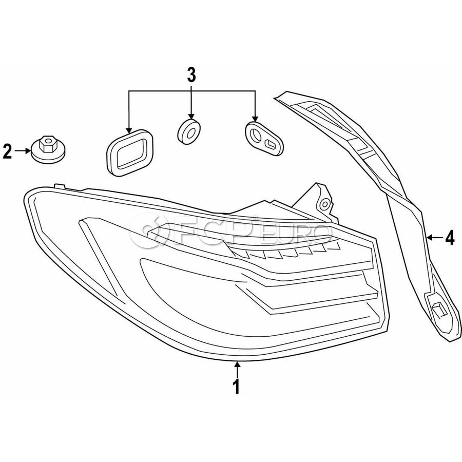 BMW Tail Light Cover - Genuine BMW 63217382959 | FCP Euro
