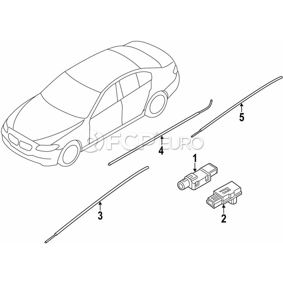 BMW Optical Conductor Door Front Top Left - Genuine BMW 63319199789 ...