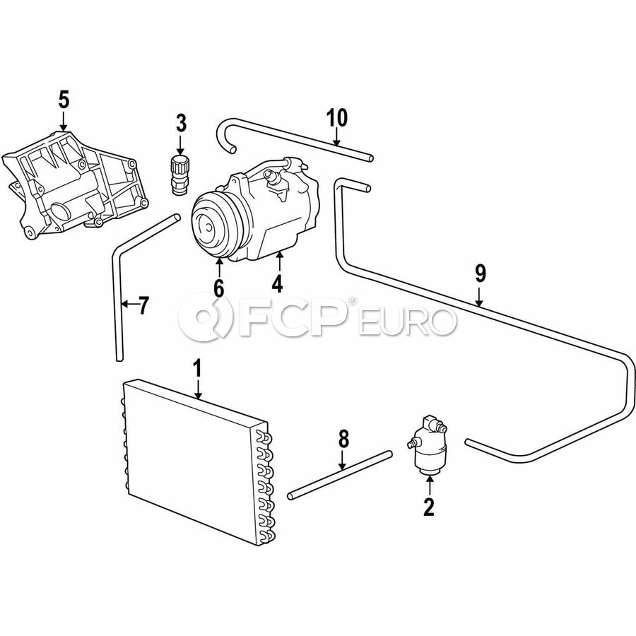 BMW A/C Refrigerant Discharge Hose - Genuine BMW 64538390348 | FCP Euro
