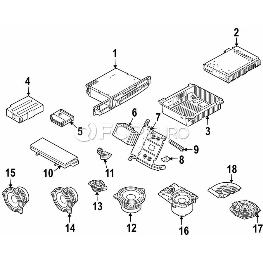 BMW Top-Hifi Loudspeaker Tweeter - Genuine BMW 65136907639 | FCP Euro
