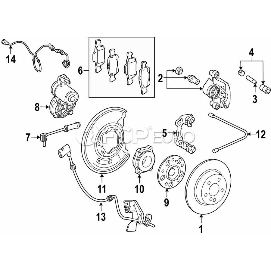 Mercedes Disc Brake Caliper Bracket - Genuine Mercedes 0004231100 | FCP ...