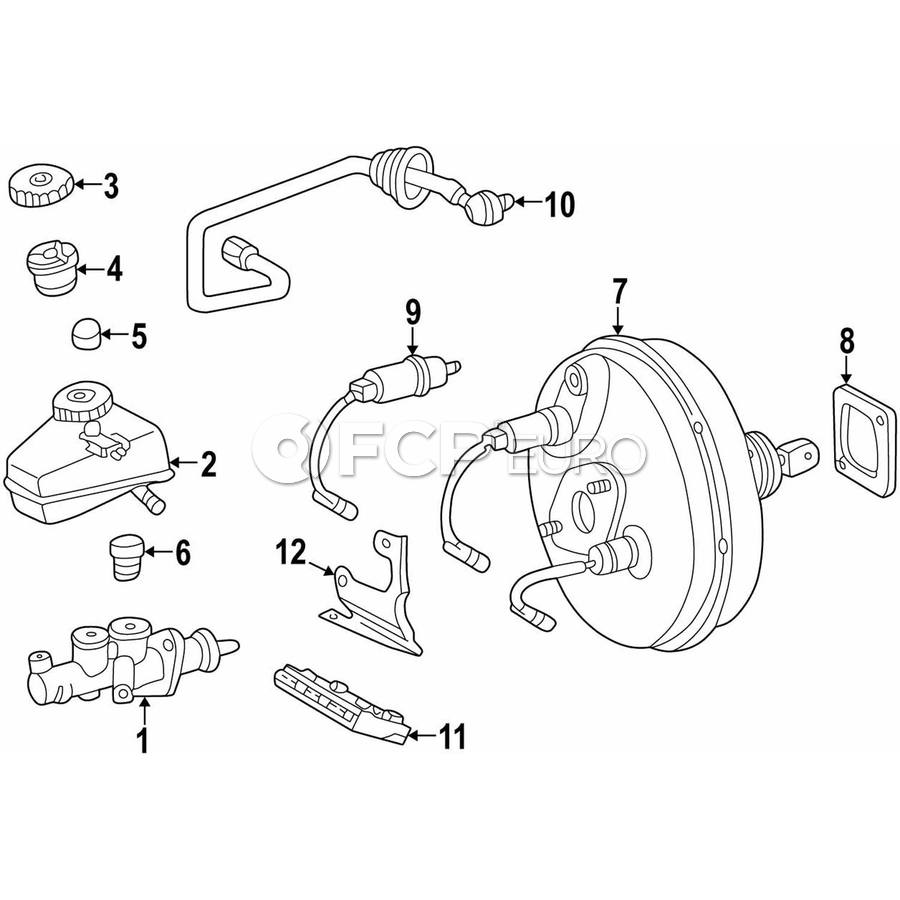 Mercedes Brake Master Cylinder - Genuine Mercedes 005430650164 | FCP Euro