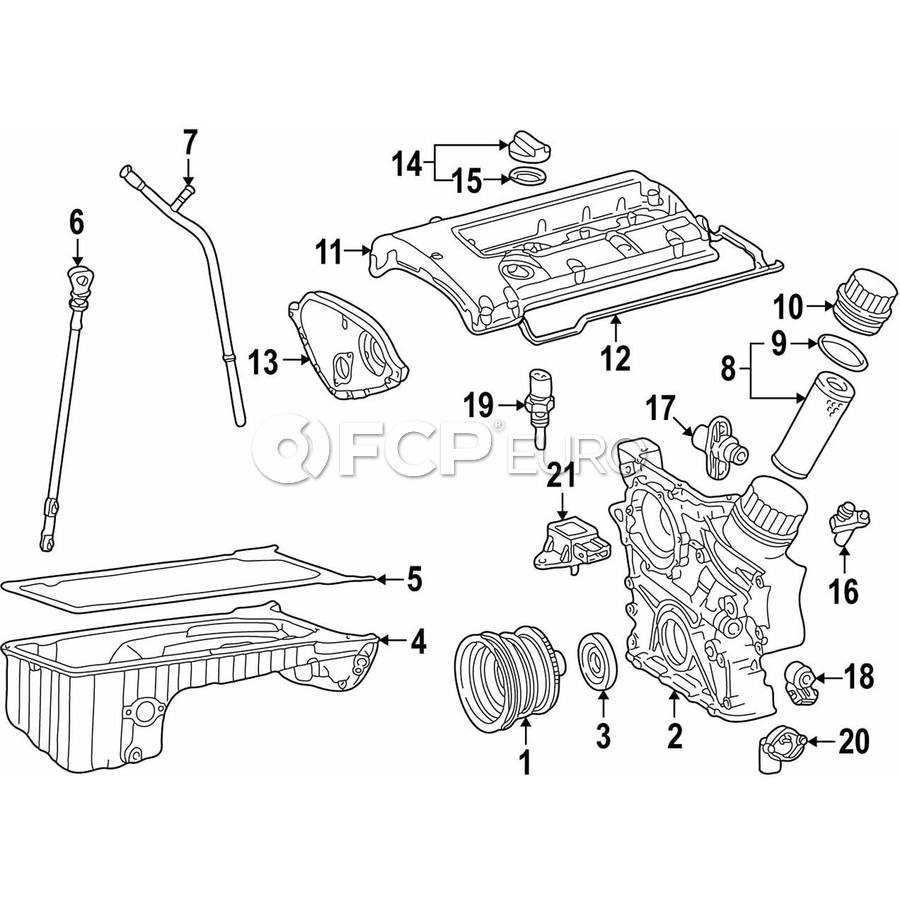 Mercedes Engine Timing Cover - Genuine Mercedes 1110161106 | FCP Euro