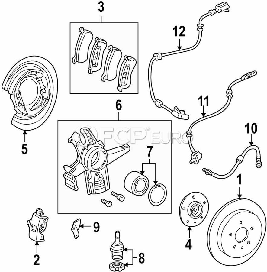 Mercedes Brake Hydraulic Hose - Genuine Mercedes 1634202548 | FCP Euro