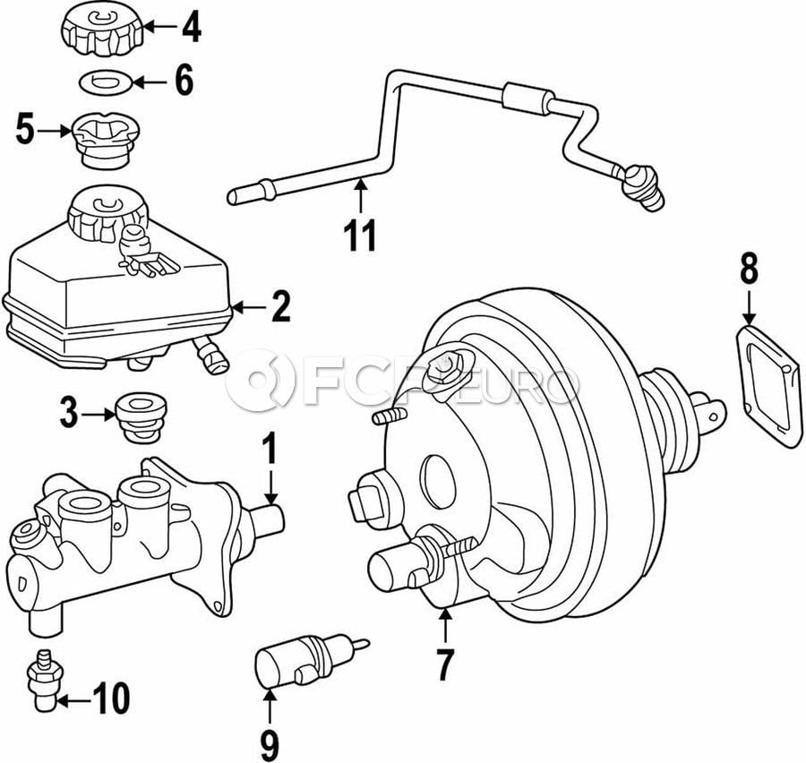 Mercedes Brake Vacuum Hose - Genuine Mercedes 1704300729 | FCP Euro