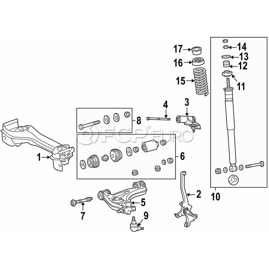 Mercedes Suspension Control Arm Bolt - Genuine Mercedes 2023300118 ...