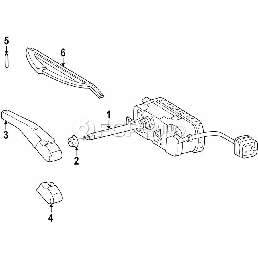 Mercedes Headlight Wiper Arm - Genuine Mercedes 2028201244 | FCP Euro