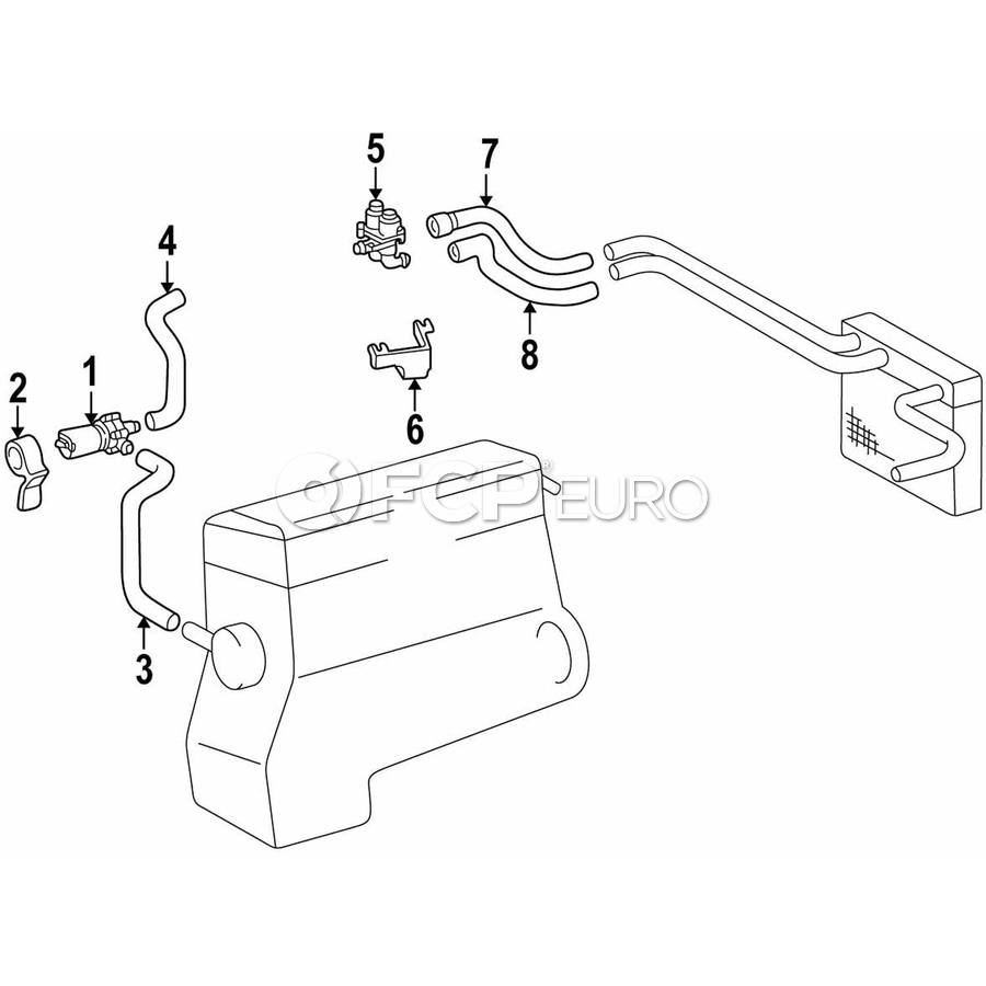 Mercedes HVAC Heater Hose - Genuine Mercedes 2028326394 | FCP Euro