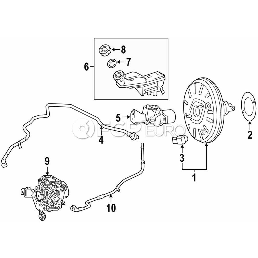 Mercedes Power Brake Booster - Genuine Mercedes 2464301430 | FCP Euro