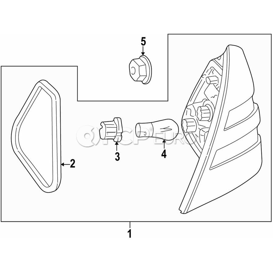 Mercedes Tail Lamp Nut - Genuine Mercedes 910113005001 | FCP Euro
