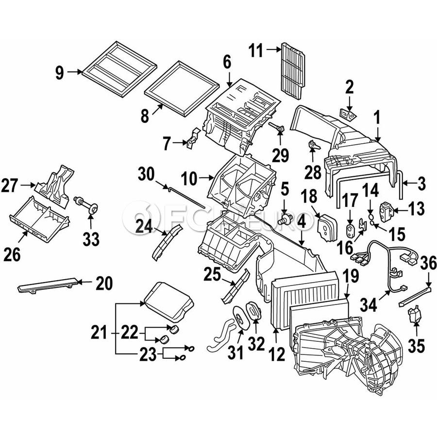 Porsche Cabin Air Temperature Sensor (Cayenne) - Genuine Porsche ...