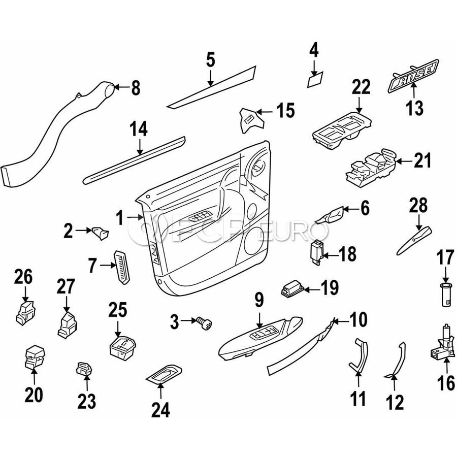 Porsche Fuel Filler Door Switch - Genuine Porsche 955613159106N3 | FCP Euro