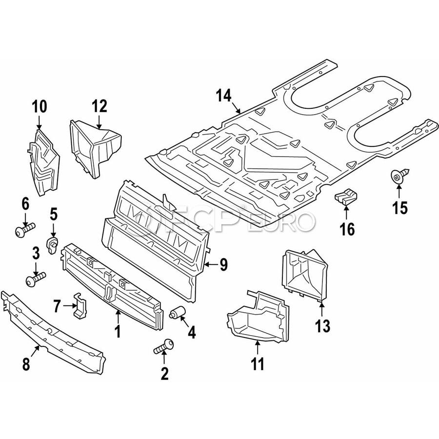 Porsche Radiator Shutter Assembly - Genuine Porsche 971121257BOK1 | FCP ...