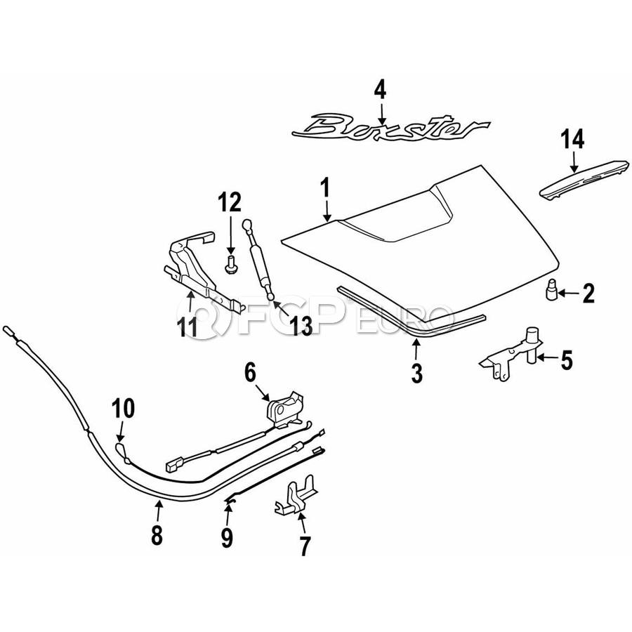 Porsche Deck Lid Latch - Genuine Porsche 98651205302 | FCP Euro