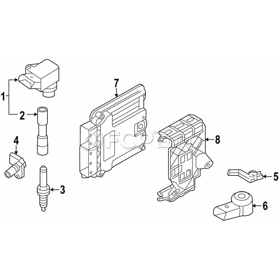 Audi VW Spark Plug Boot - Genuine Audi VW 04C905199E | FCP Euro