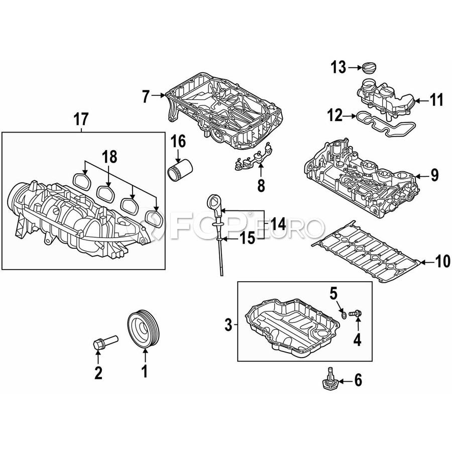 Audi VW Engine Oil Level Sensor - Genuine Audi VW 04C907660A | FCP Euro