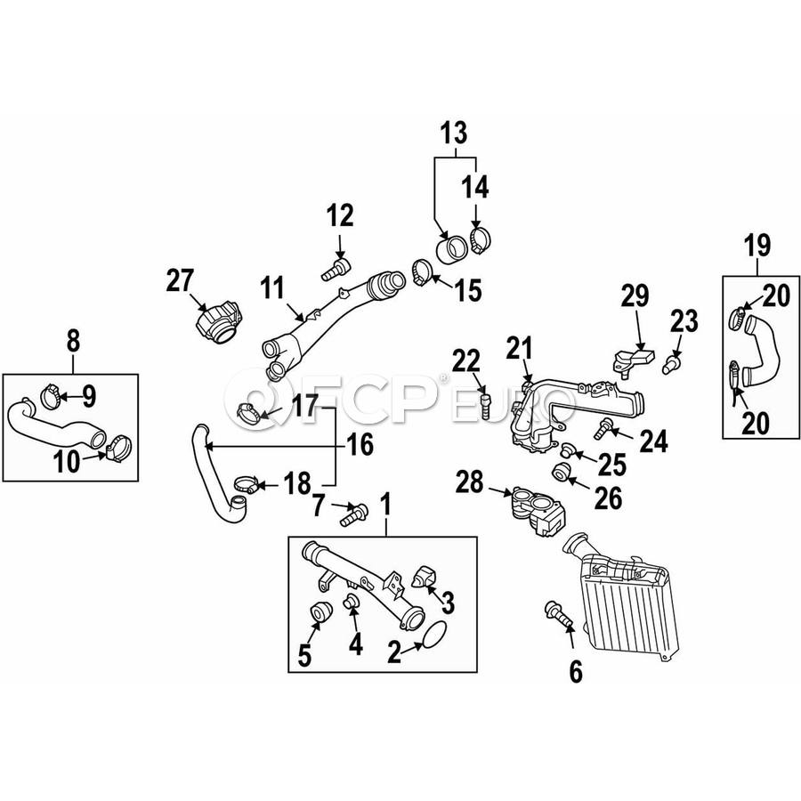 Audi VW Throttle Body - Genuine Audi VW 059145950L | FCP Euro