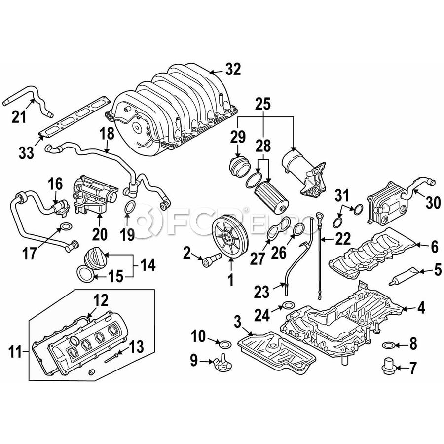 Audi PCV Valve Hose - Genuine Audi 079103217L | FCP Euro