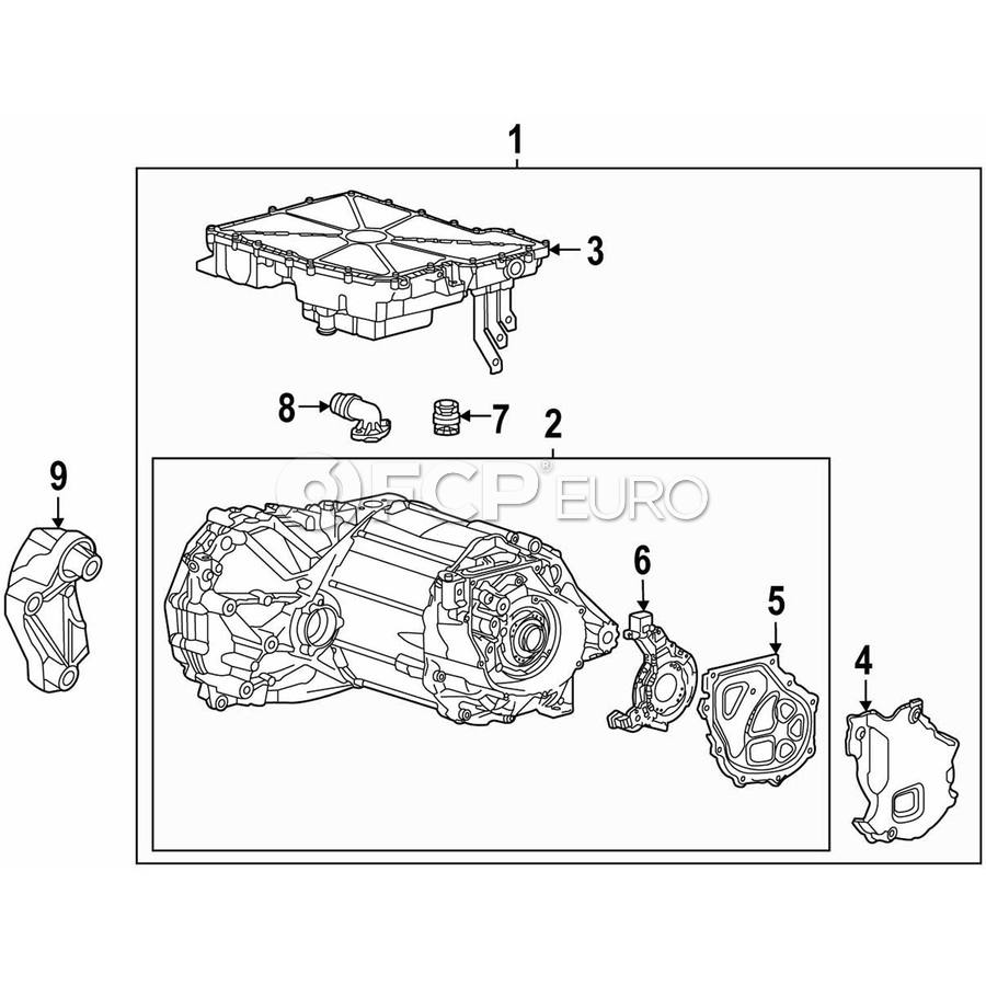 Audi VW Hybrid Electric Motor Stator - Genuine Audi VW 0EH907125C | FCP ...