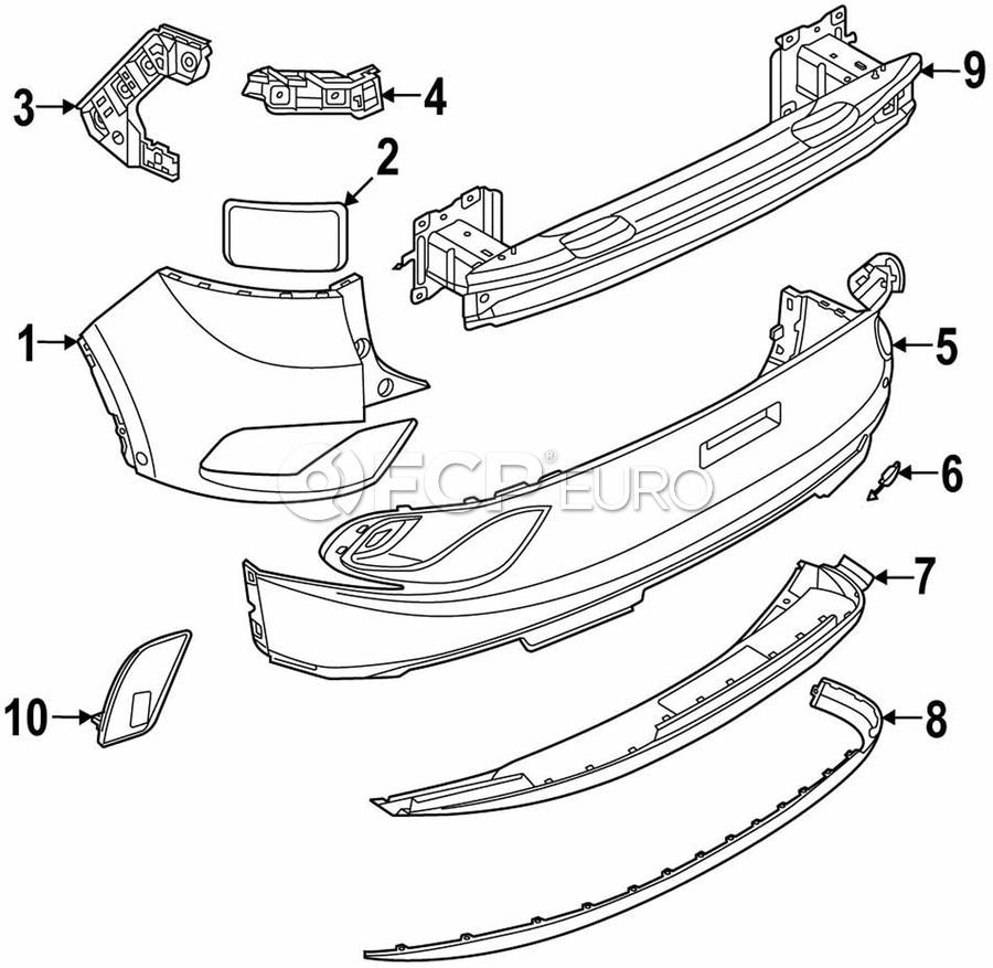 Volkswagen Reflector Panel - Genuine VW 11A945072 | FCP Euro