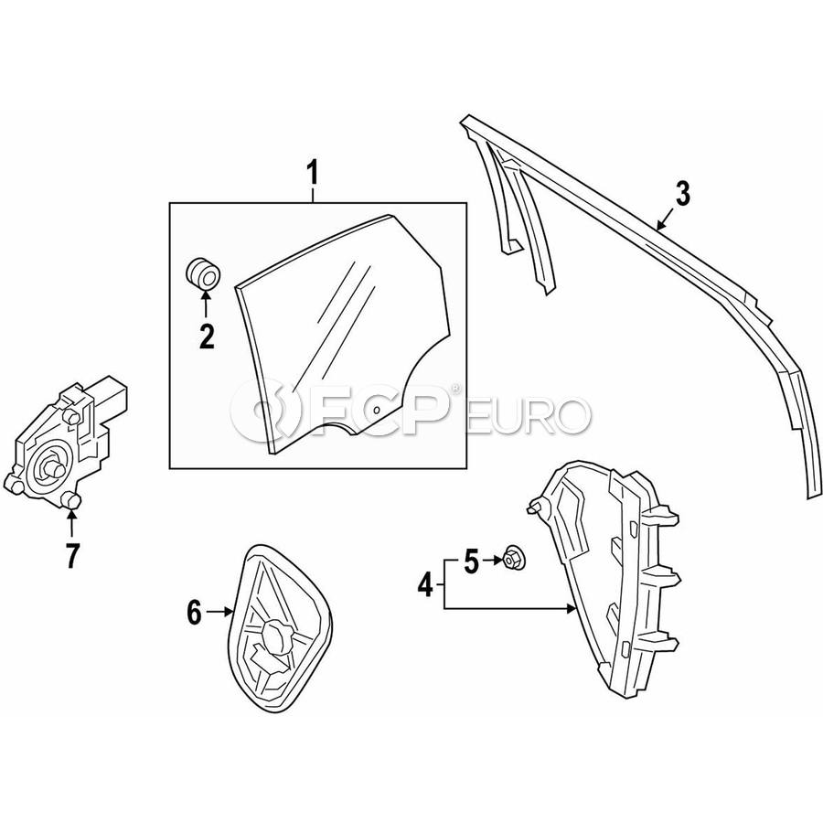 Volkswagen Door Panel Carrier - Genuine VW 17A839915A | FCP Euro