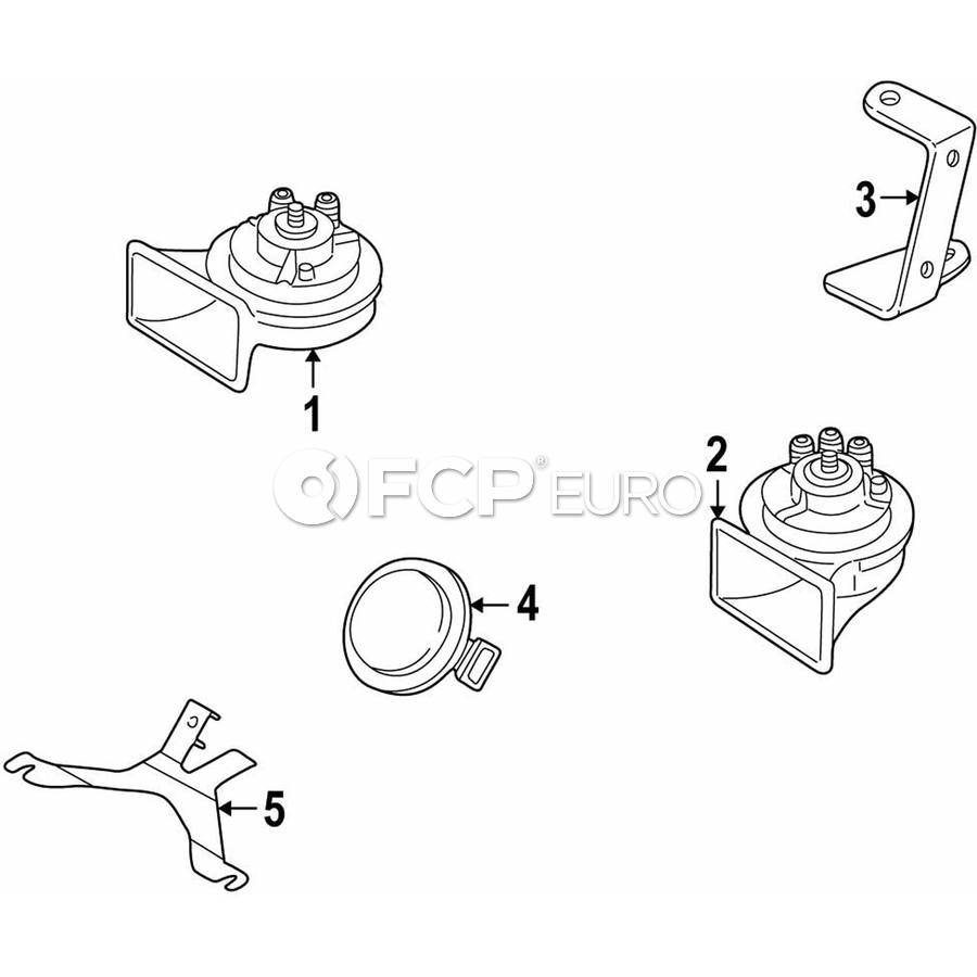 Audi VW Anti-Theft Alarm Siren - Genuine Audi VW 191951113B | FCP Euro