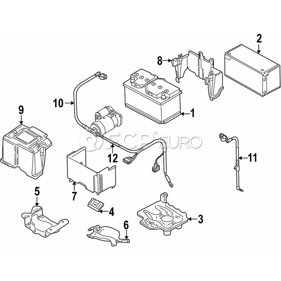 VW Battery Cover - Genuine VW 1J0915435C | FCP Euro