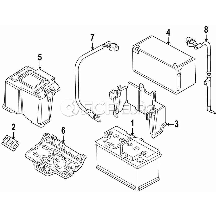VW Battery Cover - Genuine VW 1J0915435G | FCP Euro